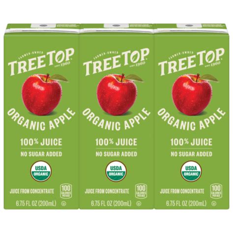 Tree Top Organic Apple Juice Boxes 3 Ct 6 75 Fl Oz QFC