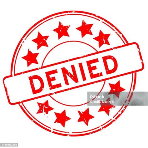 그런 지 빨간색은 흰색 배경에 별 아이콘 둥근 고무 씰 스탬프가있는 단어를 거부했습니다 0명에 대한 스톡 벡터 아트 및 기타 이미지 0명 개념 거절 Istock