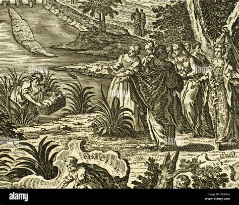 Moses Rescued From The Nile By The Daughter Of Pharaoh Of Egypt Exodus