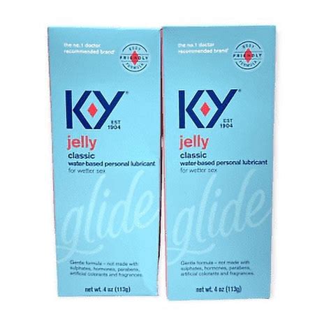Ky Jelly Classic Water Based Personal Lubricant 4oz113g Bottle Lot
