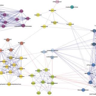 Correlation Network Analysis Of The Data Set The Nodes Representing Download Scientific