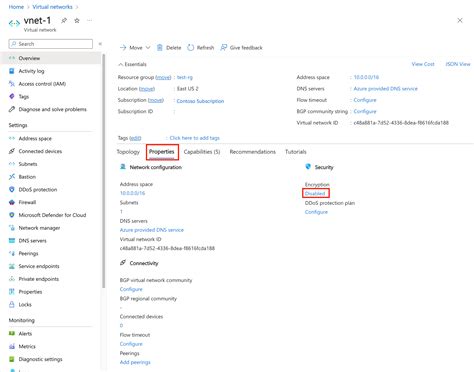 create a virtual network with encryption azure virtual network