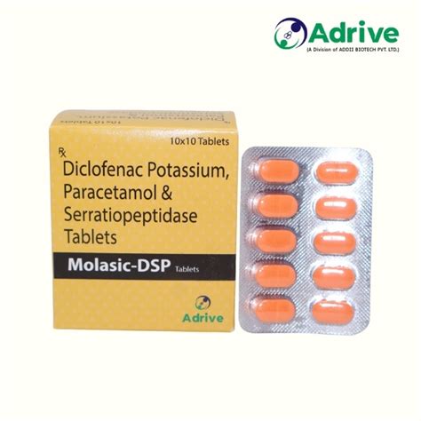 Molasic Dsp Diclofenac Sodium 50 Mg Paracetamol 325 Mg