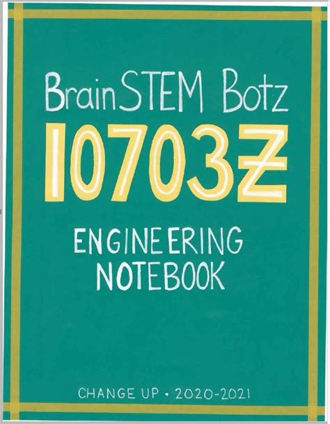 Vex Engineering Notebook Examples Viqrc