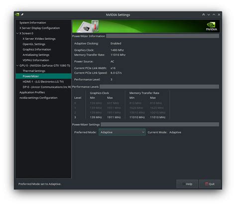 Making The Nvidia Card Downclock Itself Graphics And Display Manjaro Linux Forum