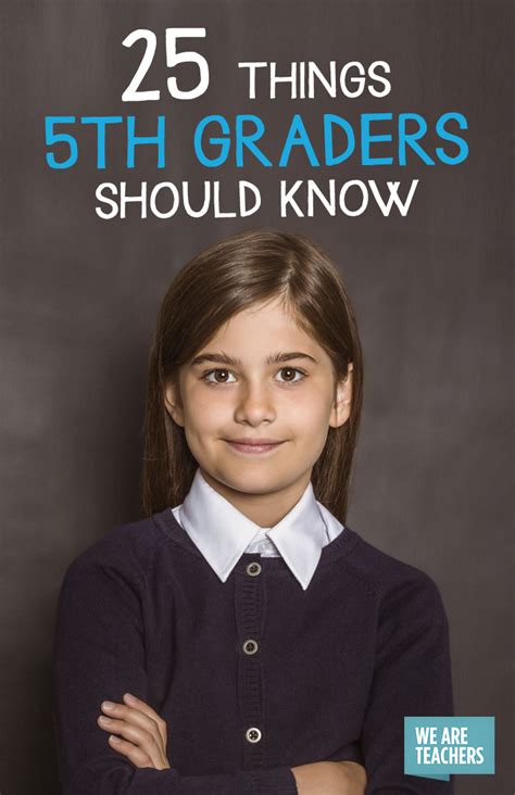 25 Things Every 5th Grader Needs To Know Teaching 5th Grade Middle