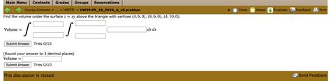solved main menu contents grades groups reservations timer