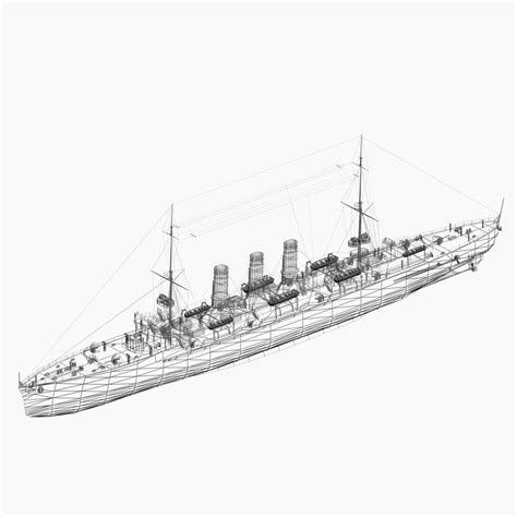 Graudenz Class Cruiser Imperial 3d Model