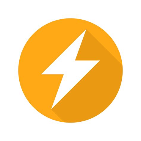 Modern Round Electricity Icon Vector 34370829 Vector Art At Vecteezy