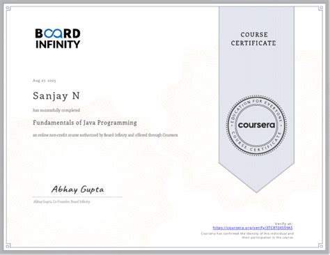 Java Programming Course Completion Pdf