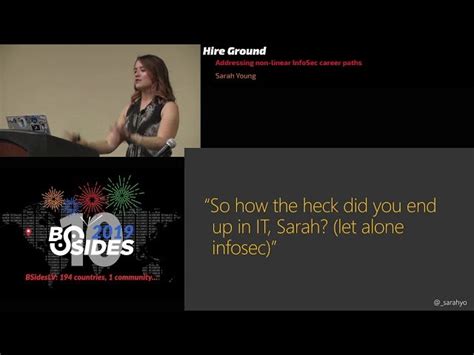 security bsides talk addressing non linear infosec career paths in