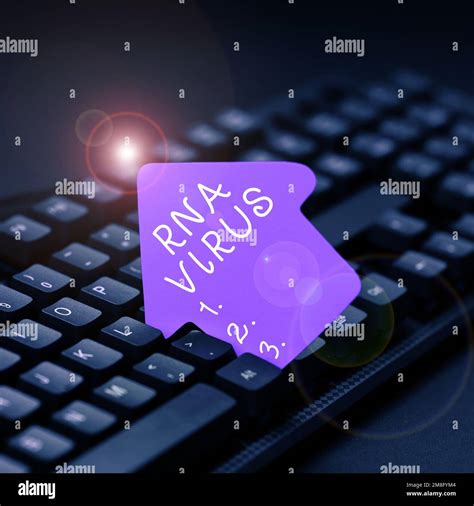 Hand Writing Sign Rna Virus Business Showcase A Virus Genetic Information Is Stored In The Form