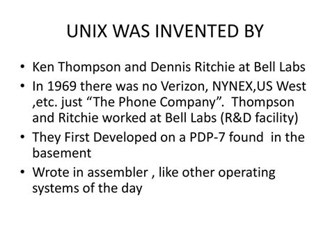a short linux history of unix linux ppt download