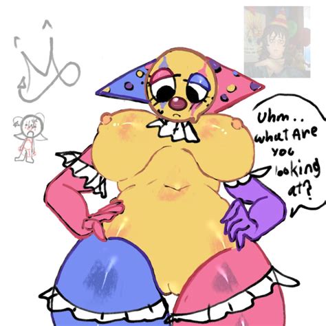 Rule 34 Balloon Cici Milky Goober Clown Girl Clown Nose Dandys World Dot Down View Feline