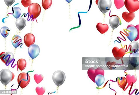 생일 축하합니다 벡터 배너 배경 생일 축하합니다 풍선 선물 및 색종이 조각으로 생일 카드 인사말 장식 디자인을 위한 요소를 축하합니다 벡터 일러스트 레이 션 기념일에 대한