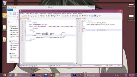 Uso De Font Face Con Htmlandcss Youtube