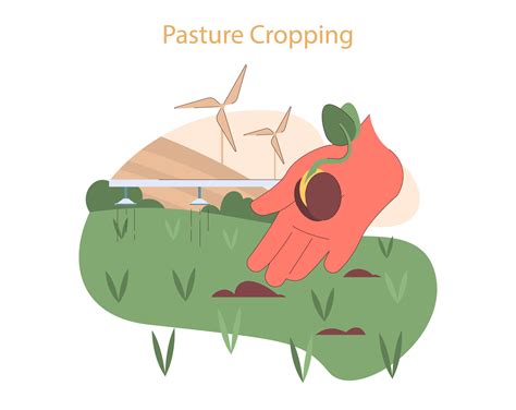 Pasture Cropping Concept 42115660 Vector Art At Vecteezy