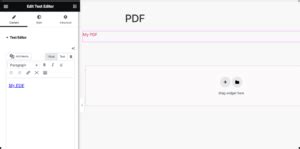 Create A PDF Download Button Elementor