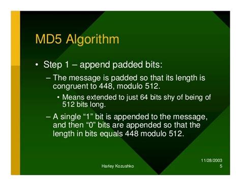 Md 5 Algorithm