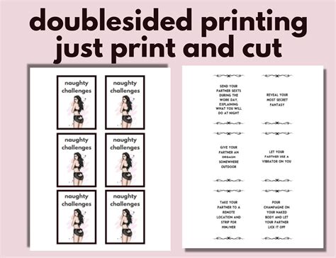 Sex Games 50 Sex Naughty Challenges Printable Sex Game For Couples Couple Coupons Sexy