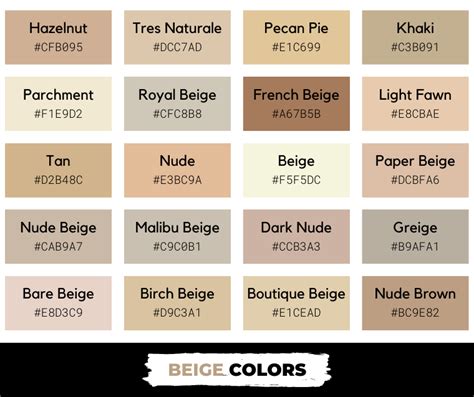 Shades Of Beige Color With Names Hex Rgb Cmyk The Best Porn Website