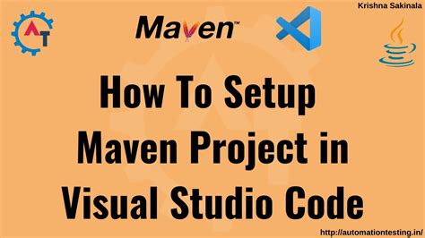 How To Setup Maven Project In Visual Studio Code Using Vscode For Java Maven Projectmaven
