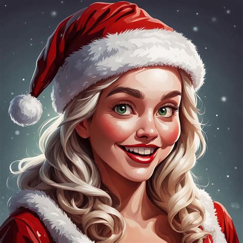 Download Ai Generated Woman Santa Costume Royalty Free Stock