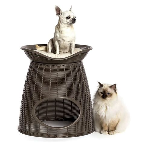 Пластиковый домик для кошек BAMA PET PASHA 52х60х46/55h см, с ...