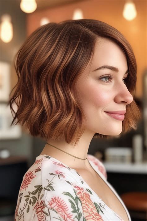 57 Cute Hair Colours And Hairstyles Blonde Colour Melt Wavy Bob