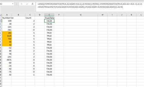 Excel Highlight The Max Number Of Consecutive Positive Numbers