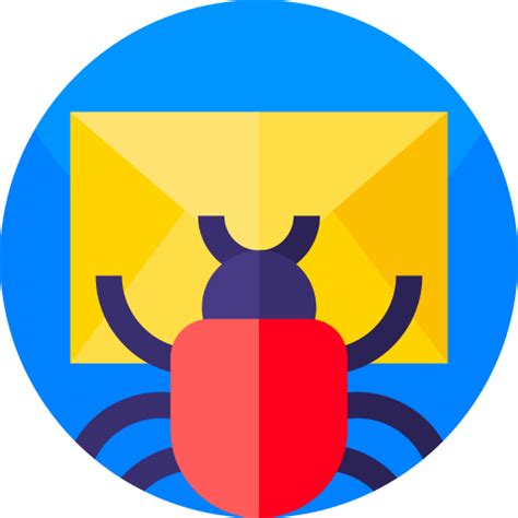 Bug Geometric Flat Circular Flat Icon