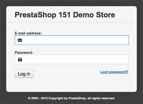 Recovering The Admin Or Employee Password In Prestashop 15 Administrator Dashboard Web