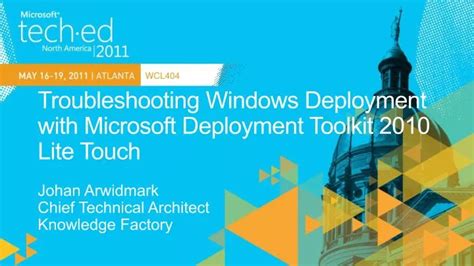 Ppt Troubleshooting Windows Deployment With Microsoft Deployment