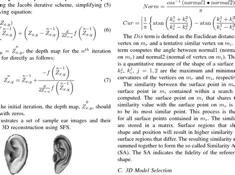 Three Dimensional Ear Model Example A Original Gray Intensity Image Download Scientific