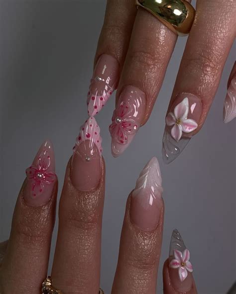 Nail Inspo Credit Getnailsbyel19 Girly Acrylic Nails Cute Acrylic