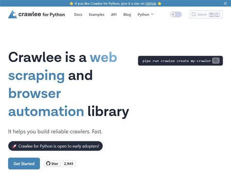 Abil Hakim On Linkedin Crawlee For Python A Web Scraping And Browser Automation