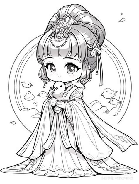 Mẫu Tranh Tô Màu Chibi Cute Dễ Thương Siêu đẹp 💘