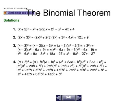 PPT The Binomial Theorem PowerPoint Presentation Free Download ID