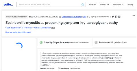 Eosinophilic Myositis As Presenting Symptom In γ Sarcoglycanopathy