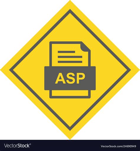 Asp File Document Icon Royalty Free Vector Image