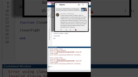 Matlab Gui Stop Matlab Errors For Closing Figures Ishandle Youtube