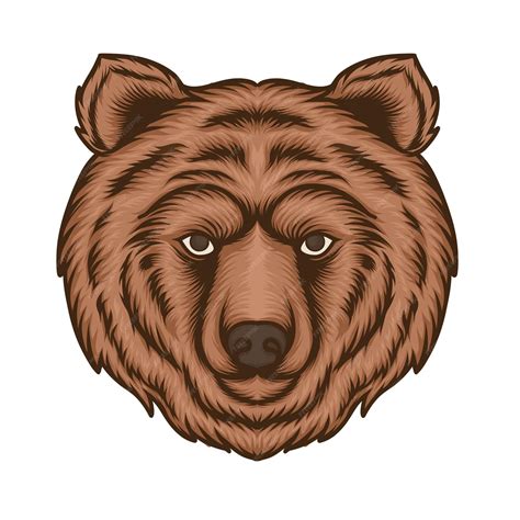 Grizzly Bear Head Logo