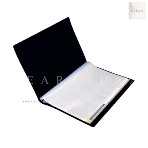 Map Plastik Clear Holder Bening Pocket Map Warna Map Kerja Lembaran Atk