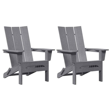Metro Lane Garden Lounge Furniture 2 Pcs Light Grey 745 X 805 X 90cm