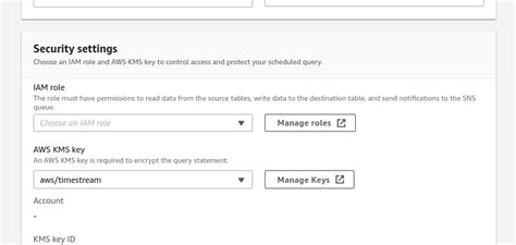 Creating A Scheduled Query In Aws Timestream You Need A Role James