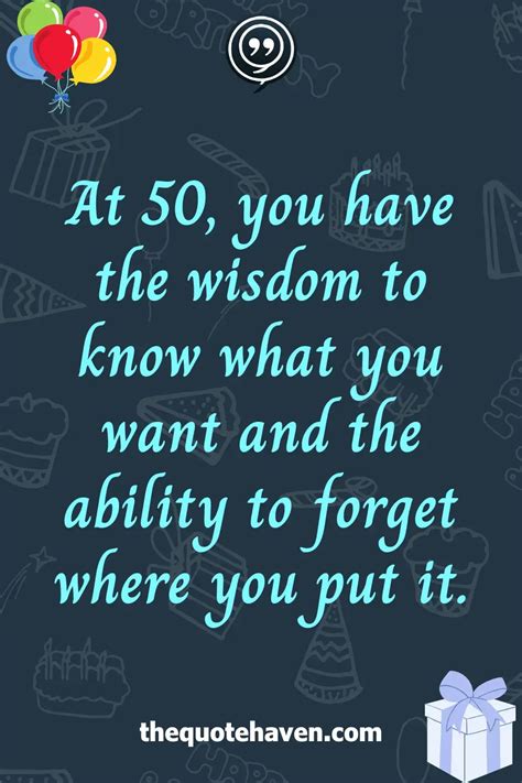 Funny And Touching 50th Birthday Quotes