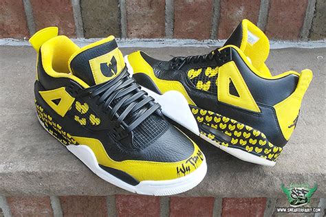 Sneaker Fairy Fetti Dbiasi Custom Sneakers Jordan Jordans Iv 4 Wu Tang Clan Shoes Sneakerhead