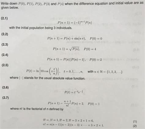 solved write down p 0 p 1 p 2 p 3 and p 4 when the