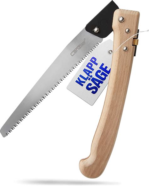 Canzler Klappsäge Mit Echtholzgriff And 210 Mm Langem Zugsägeblatt Grobzahnung Astsäge Für