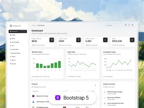 Material Dashboard 3 Open Source Bootstrap 5 Template